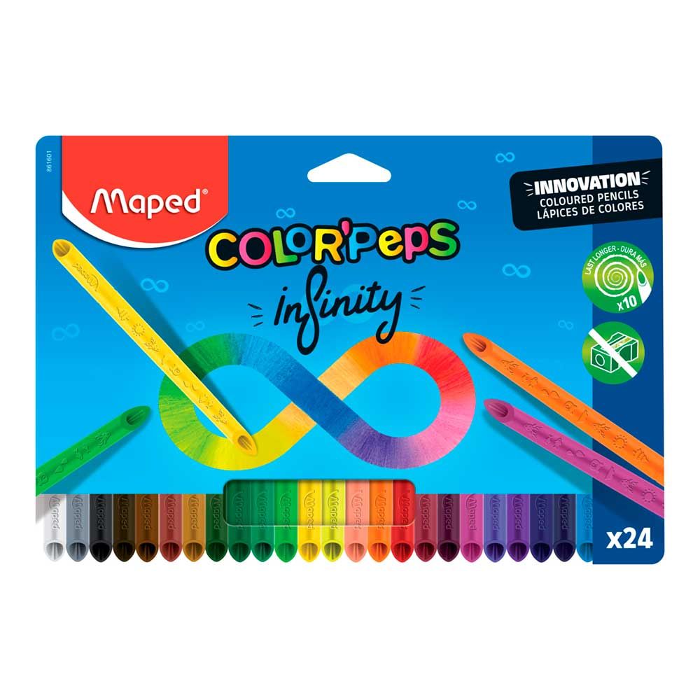 Lápices de Colores Maped Infinity x24