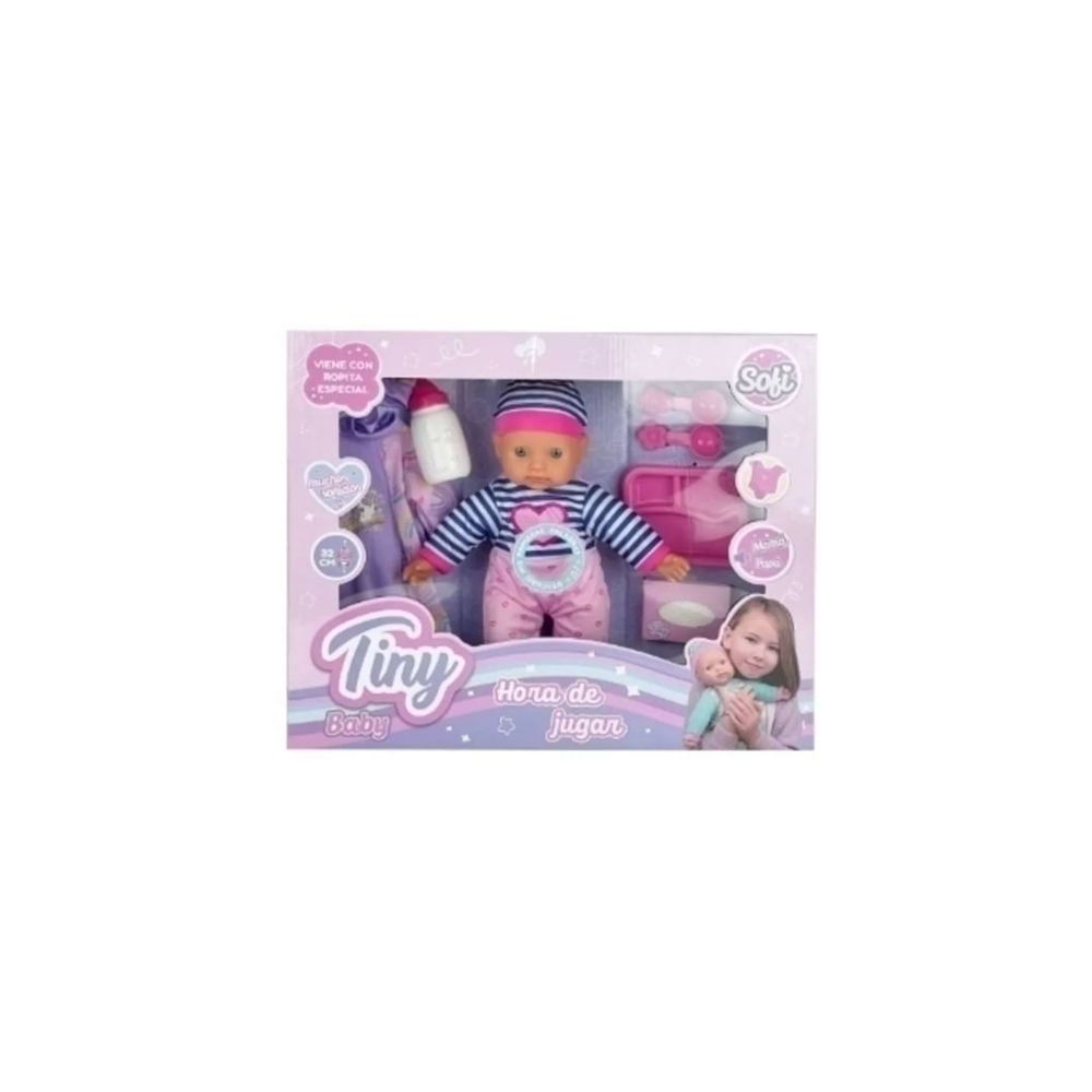Tiny Baby Sofi Hora De Jugar Con Sonido 53731 Rayas Azul