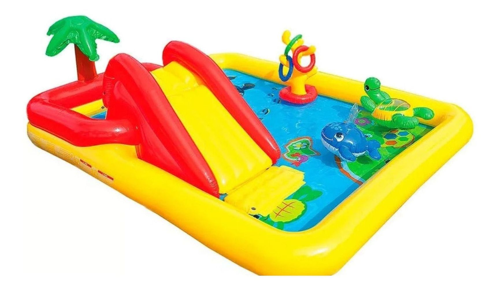 Intex 19621/9 Playcenter Ocean Pileta Inflable C/tobogan