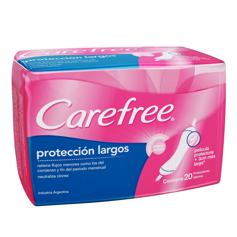 Protectores diarios CAREFREE Protección Largo 20u