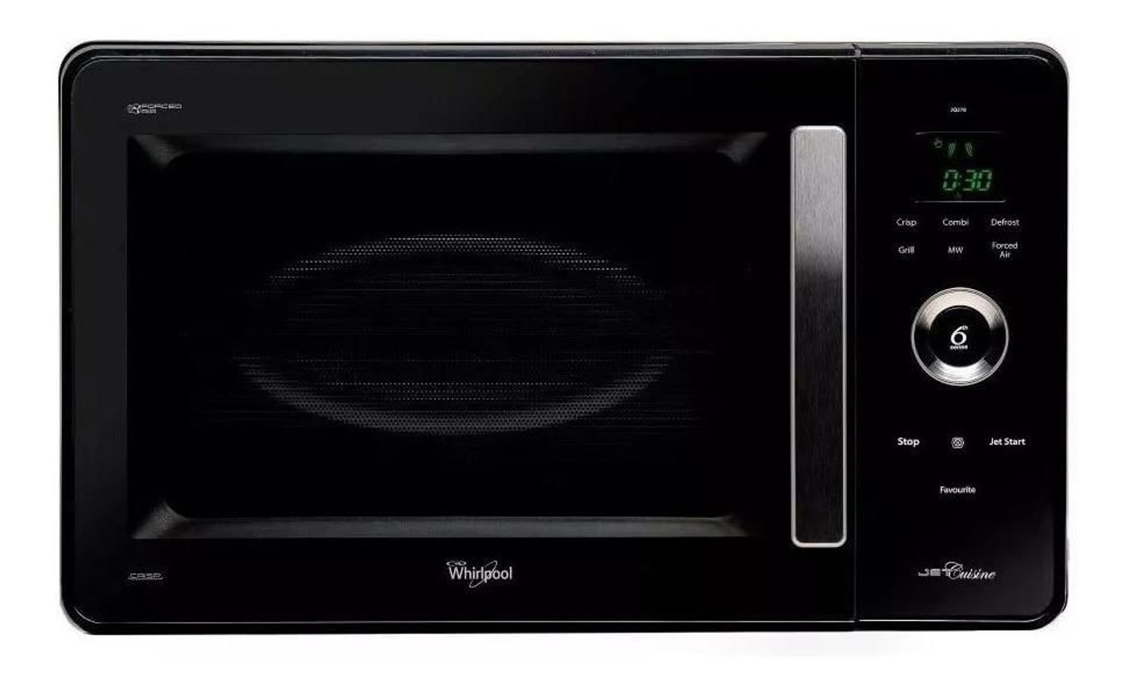 Microondas Grill Whirlpool 27L Negro JQ278BLARG
