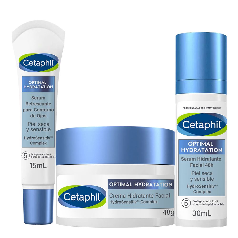 Set Cetaphil Optimal Hydration Cuidado Diario Para Piel Seca