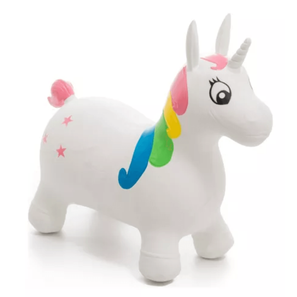Saltarín Inflable de Goma Unicornios Love - Art. 5911 - Blanco
