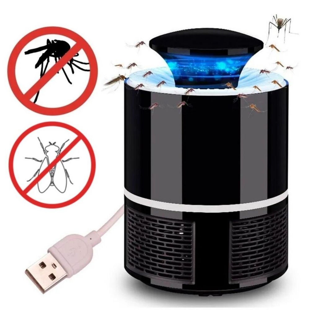 LAMPARA LED UV REPELENTE MATA MOSQUITOS MOSCAS CARGA USB