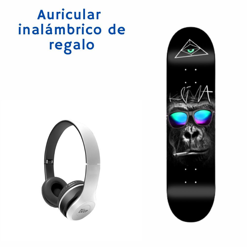 Skate Completo Pro Maple Canadiense Tabla Nacional