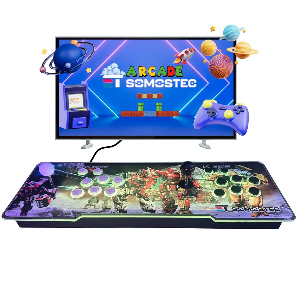 Consola Retro Arcade 2 Jugadores Space Bot