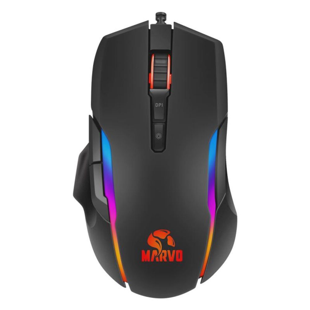 Mouse Gaming Marvo G945 1000 Dpi Óptico Rgb 9b Paw