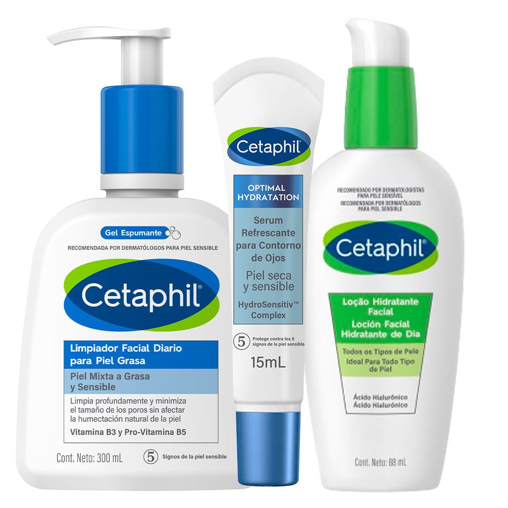 Set Cetaphil Cuidado Diario Para Piel Normal A Mixta