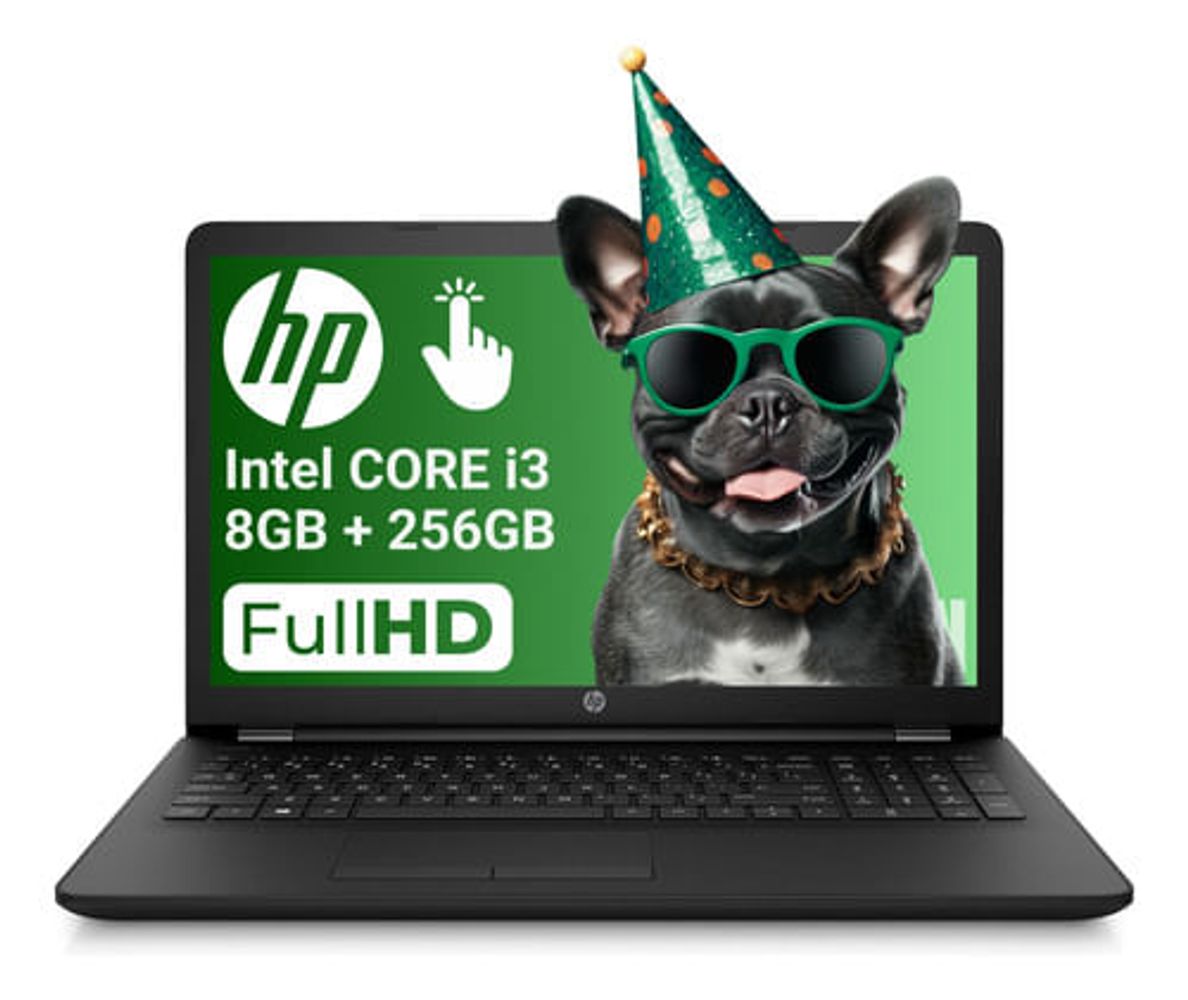 Notebook Hp 15 Core I3 256gb Ssd + 8gb Ram Fhd Touch Negro