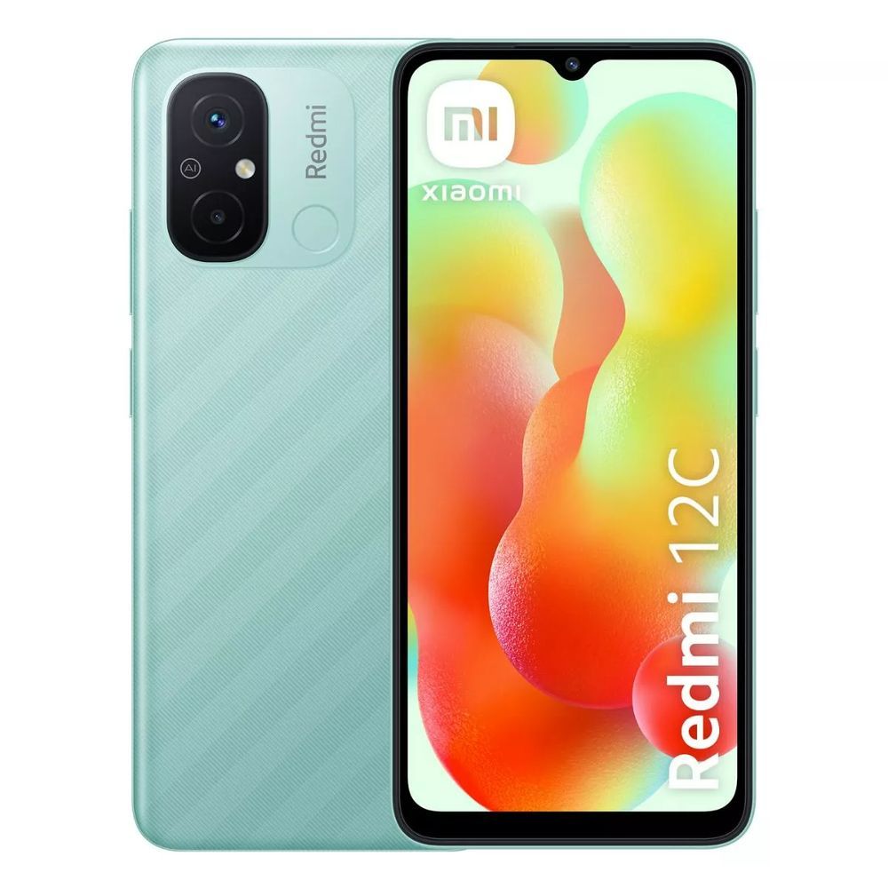 Celular Xiaomi Redmi 12c 4gb Ram 128gb Rom Mzb0e6jar Color Verde Menta