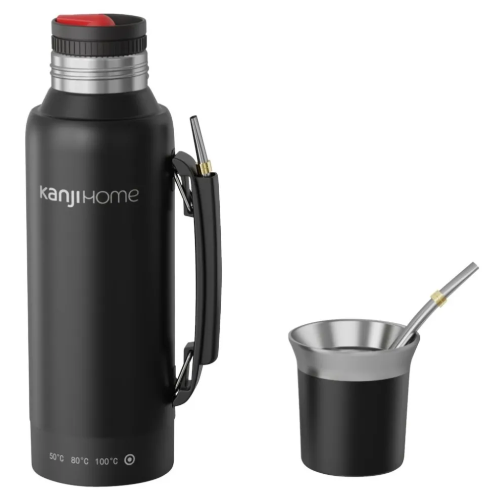 Termo Eléctrico Kanjihome T-Mate + Bombilla + Mate 1000W Color Negro