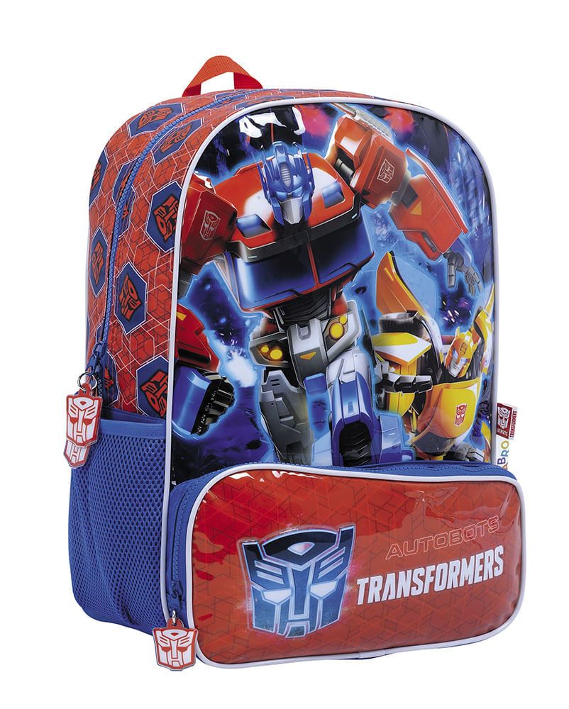 Transformers Mochila 16 Espalda -Transformers Rojo