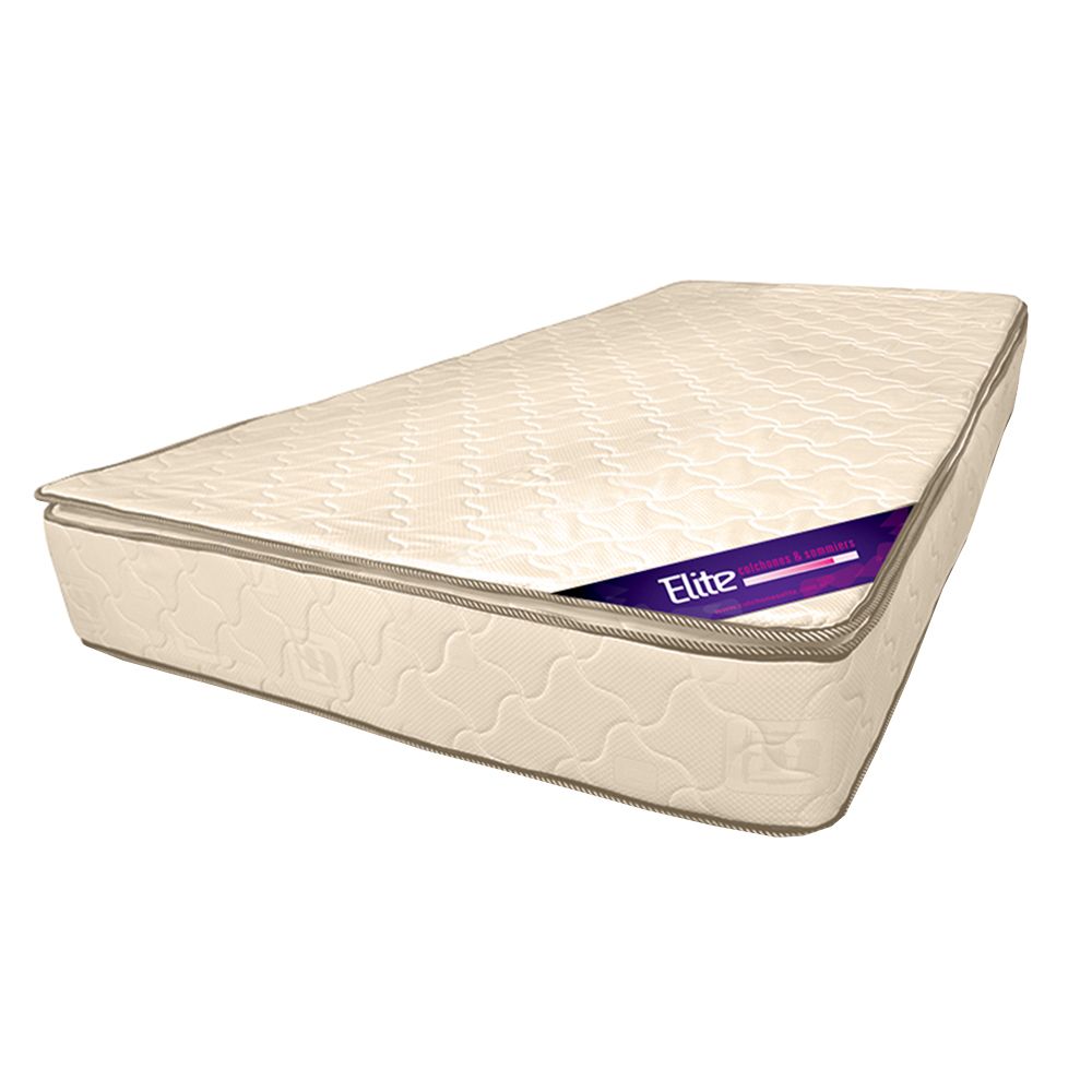 Colchón RESORTES - LUJO CON PILLOW TOP 190X140 blanco