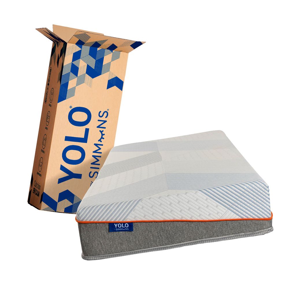 Colchón en Caja Yolo by Simmons 1 Plaza 190x80