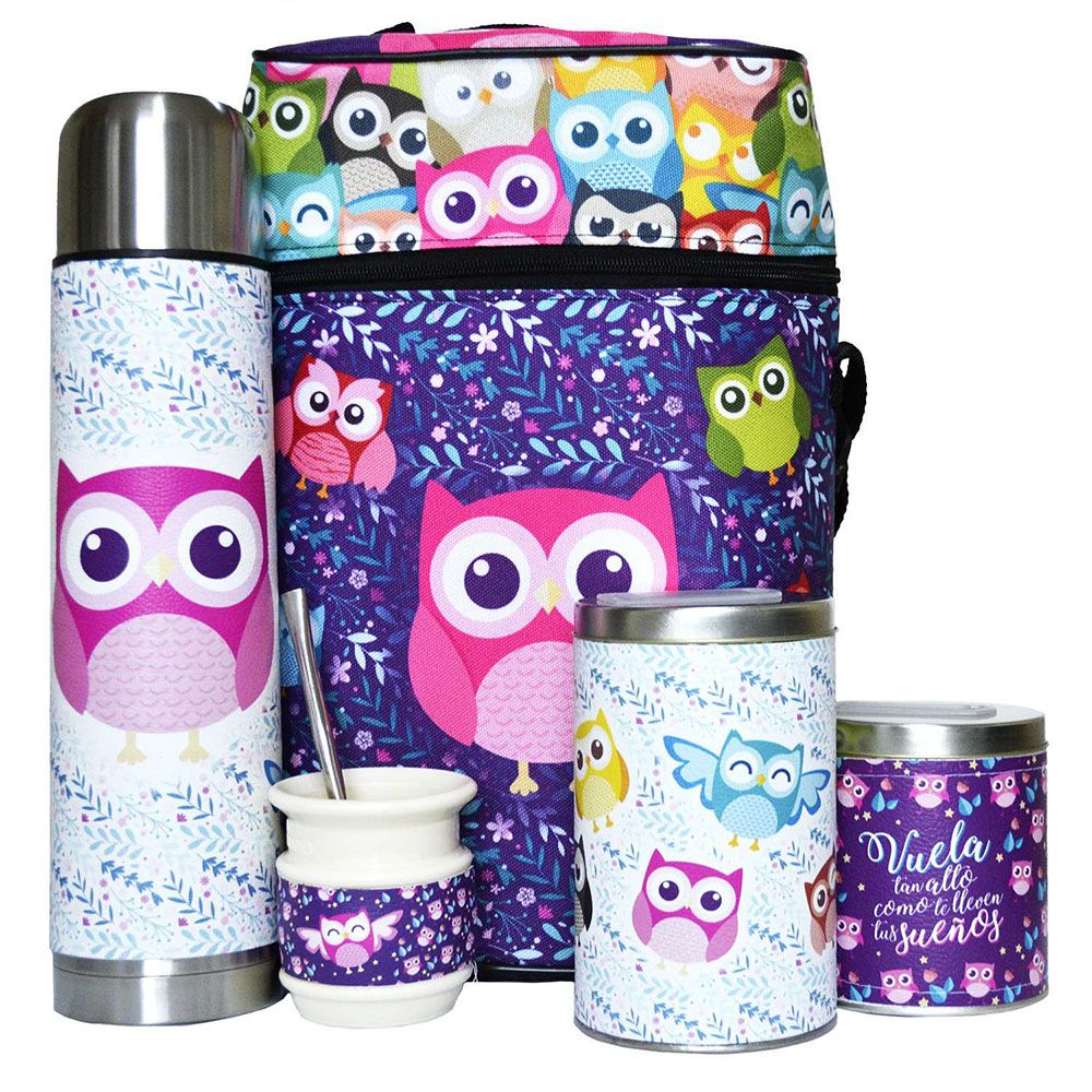 Equipo de mate con Mate Urbano Buhos