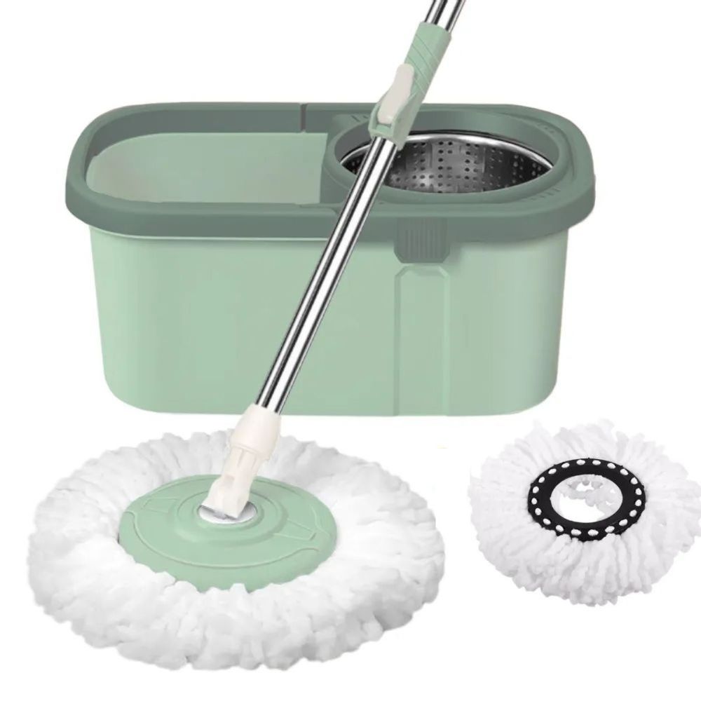 Mopa lampazo con balde centrifugador 360 color Verde