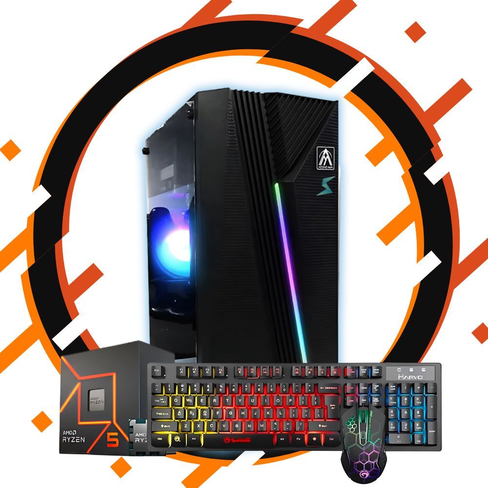 Pc Gamer Ryzen 5 8500G + 16GB+ SSD 960GB – gráficos AMD Radeon™ 740M ...