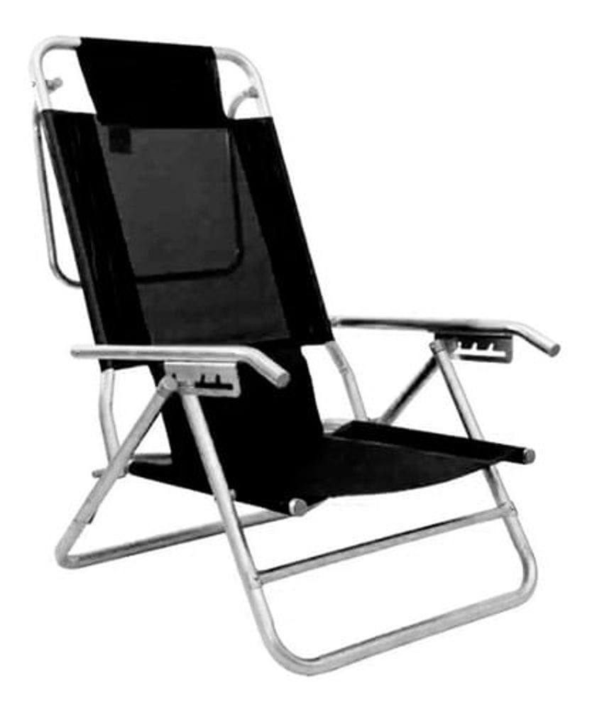 Reposera Descansar 80012 5 Posiciones Aluminio