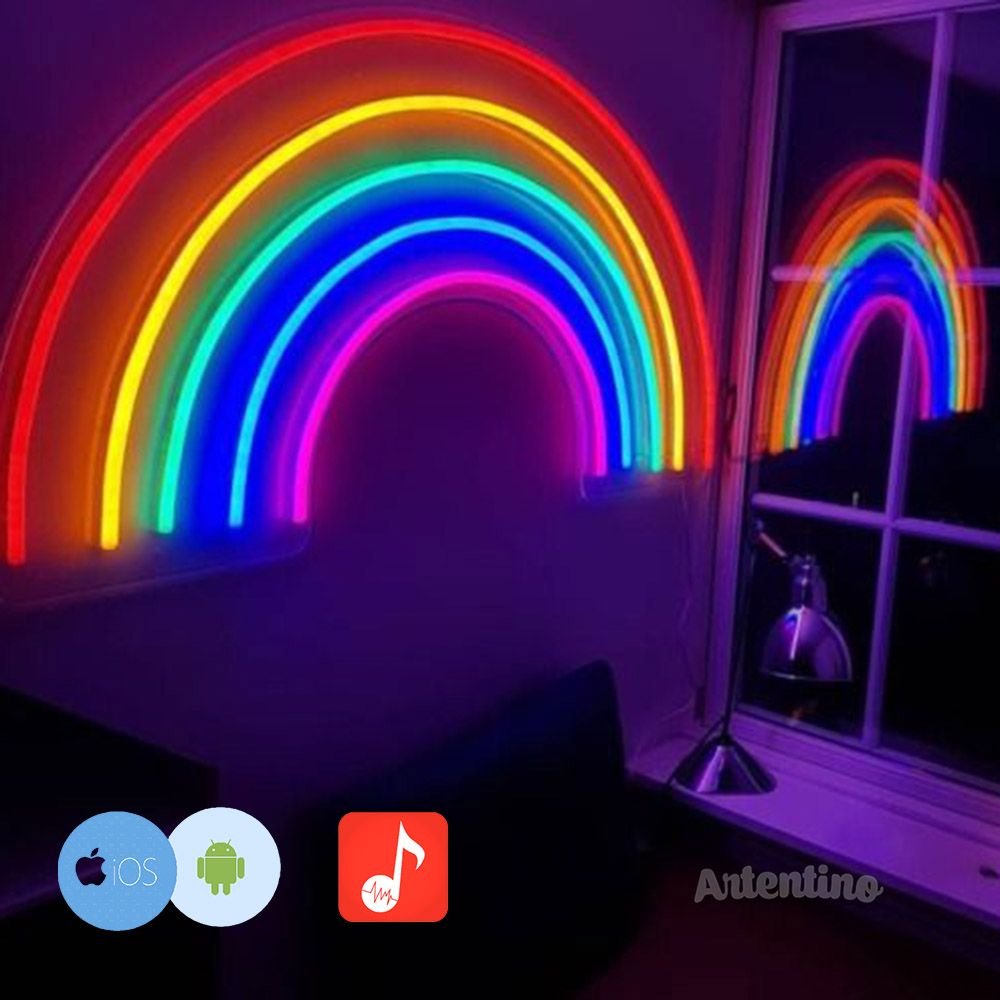 Cartel Neon Led Arcoiris 220v