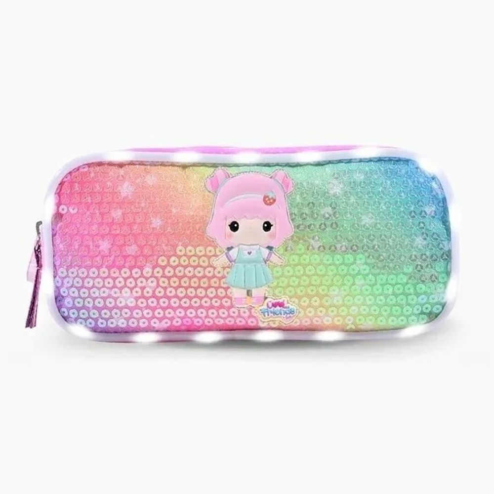 Canopla Footy Cool Friends Con Vestido 2 Cierres Luz Led F18022 Violeta