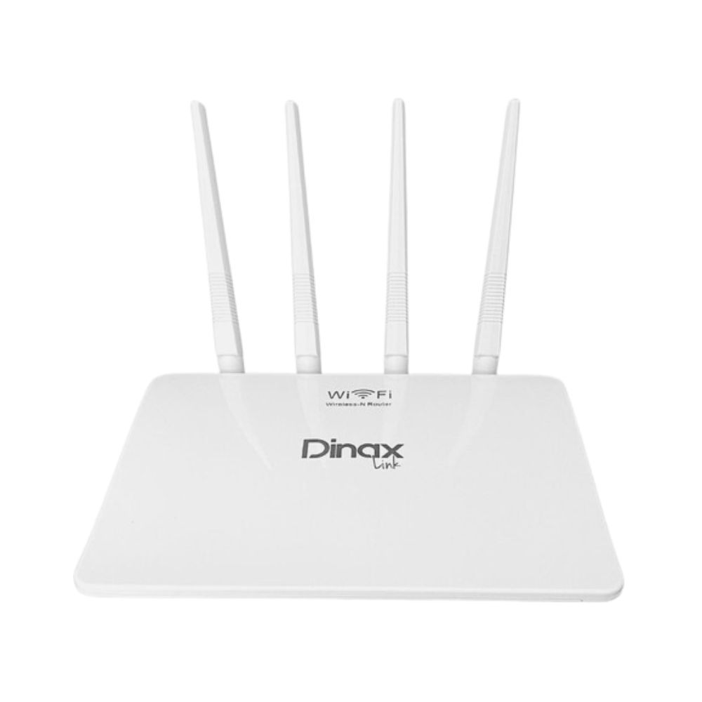 Router Wifi 4 Antenas 300 Mbps 802.11n Wpa/ Wp2 Blanco Dinax DX-7ROU1023