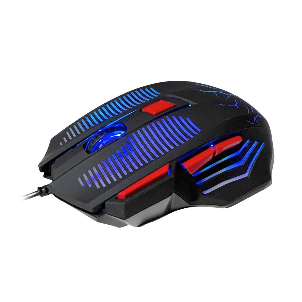 Mouse Gamer Retroiluminado Luces LED con Cable USB Dinax DXGAMOU7D