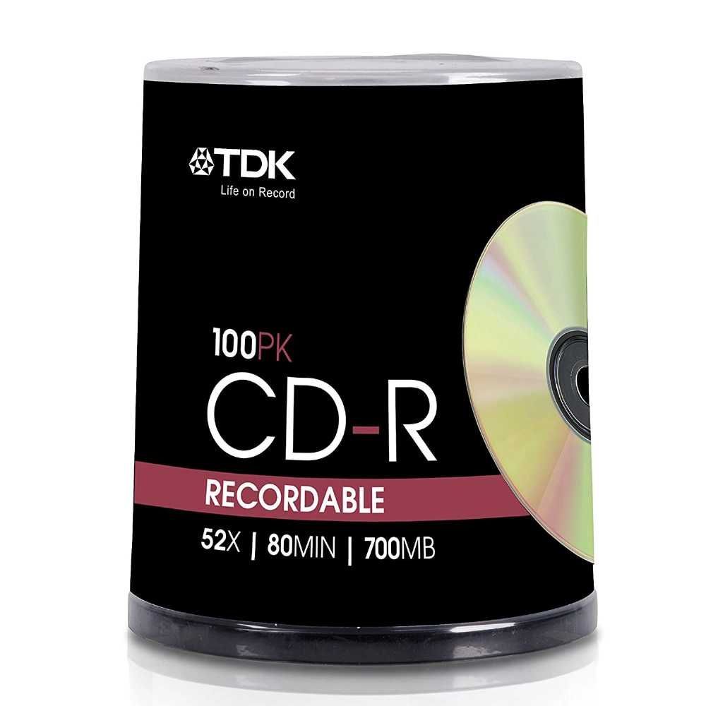 CD-R 52X 80MIN 700MB. Torre de 100 unidades.