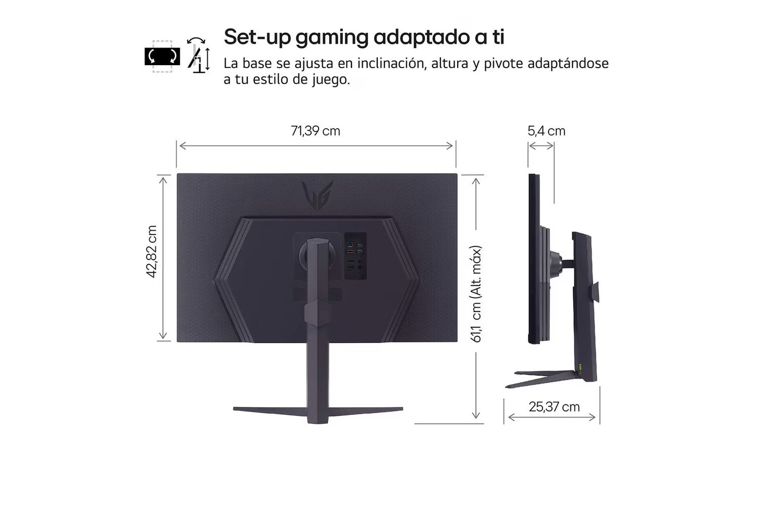 Monitor gamer Lg 32" 32GS85Q-B nano Ips qhd 180hz