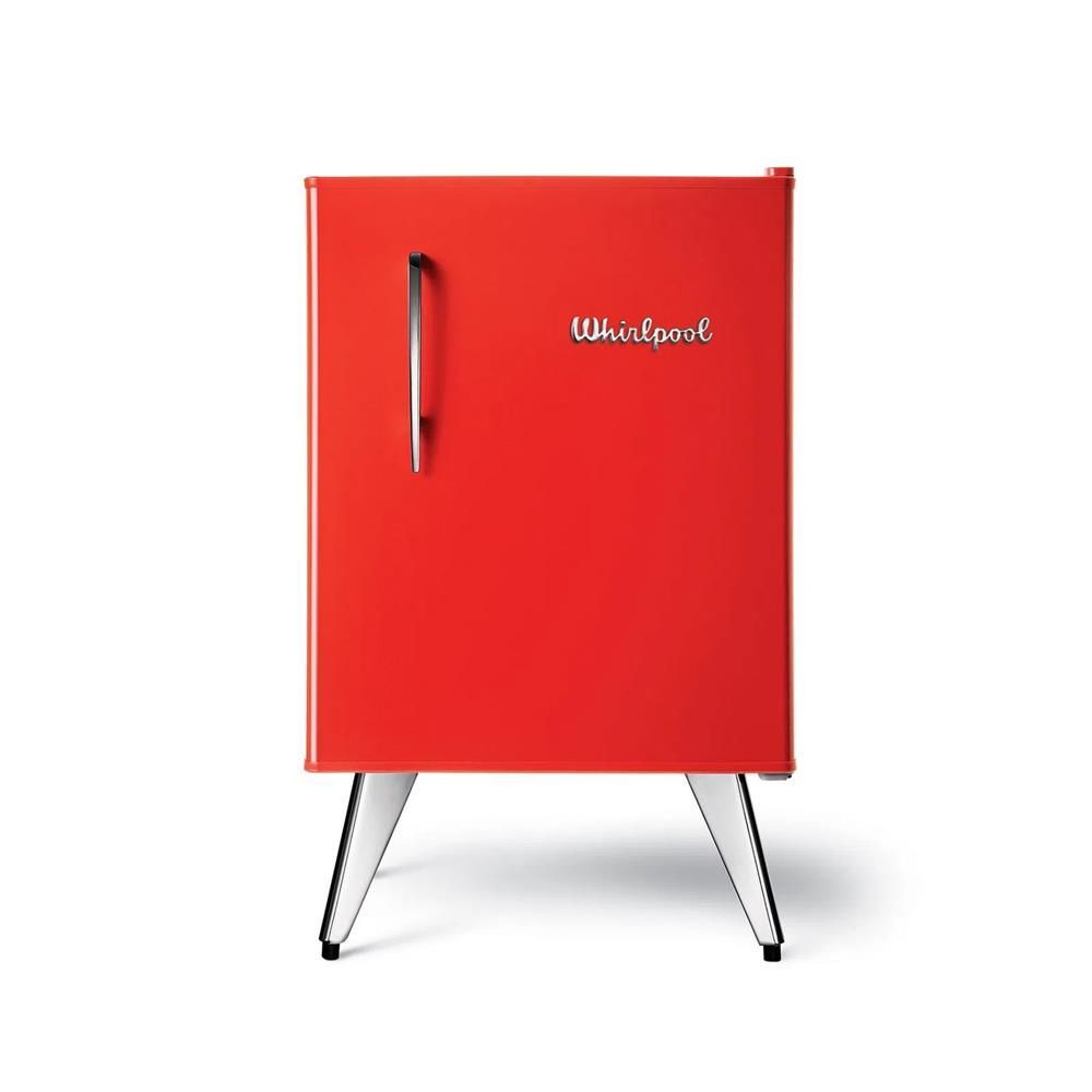 Heladera Whirlpool Wra08bvdim 76l Compacta Vintage Clase a Roja (7891129529823)
