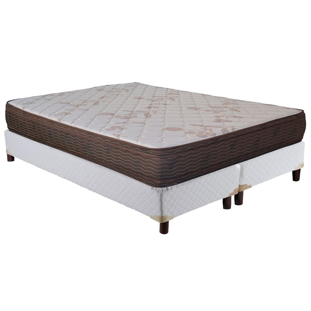 Colchón y Sommier Queen Size Inducol Aural 160x200 cm