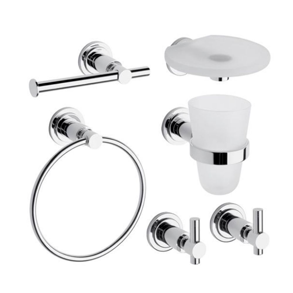 Grifería Fv Temple Kit de 6 accesorios baños 0179.06/87