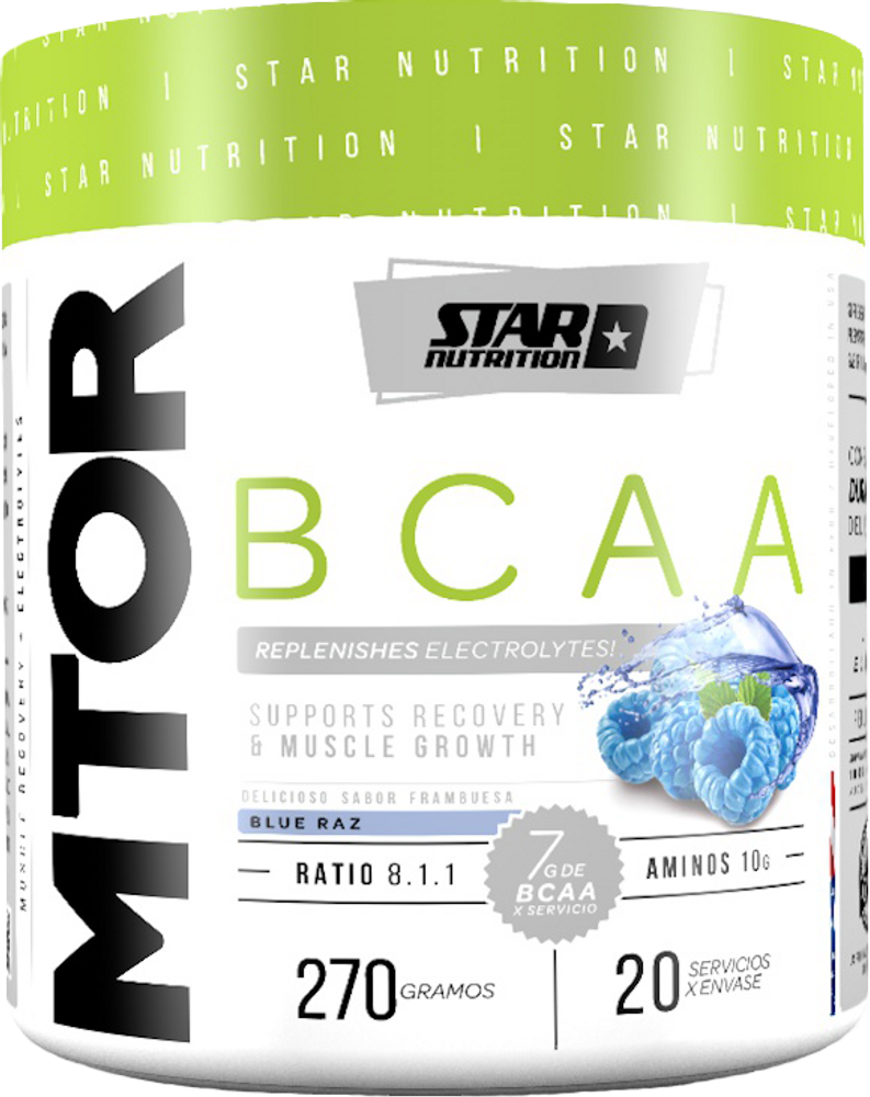 Mtor Bcaa 270 Gr Star Nutrition Blue Raz