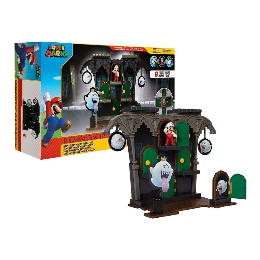 Playset Super Mario Bros Mansion Boo Deluxe Original Origina