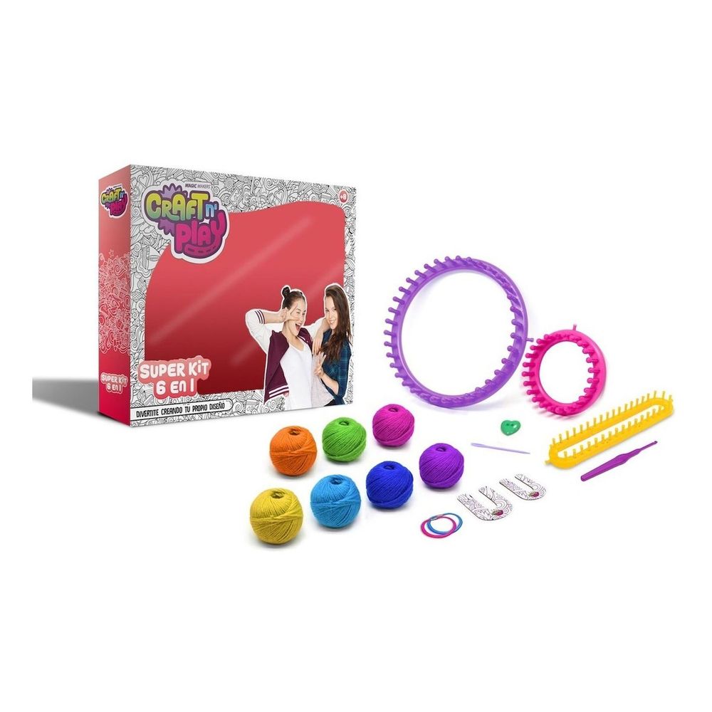Super Kit 6 En 1 Para Crear Moda Craft N Play Lanas