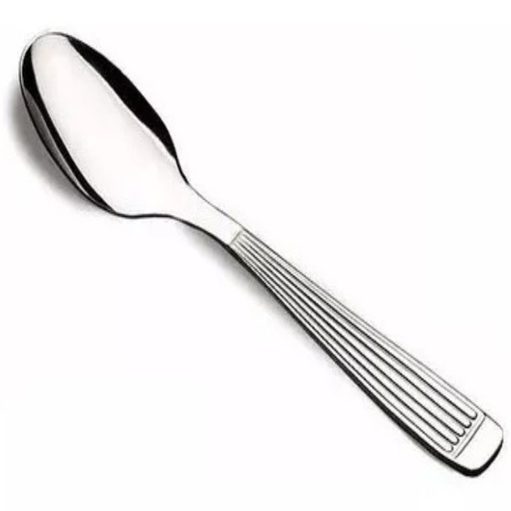 Cuchara Desayuno Lypsa Acero Rayada X Docena
