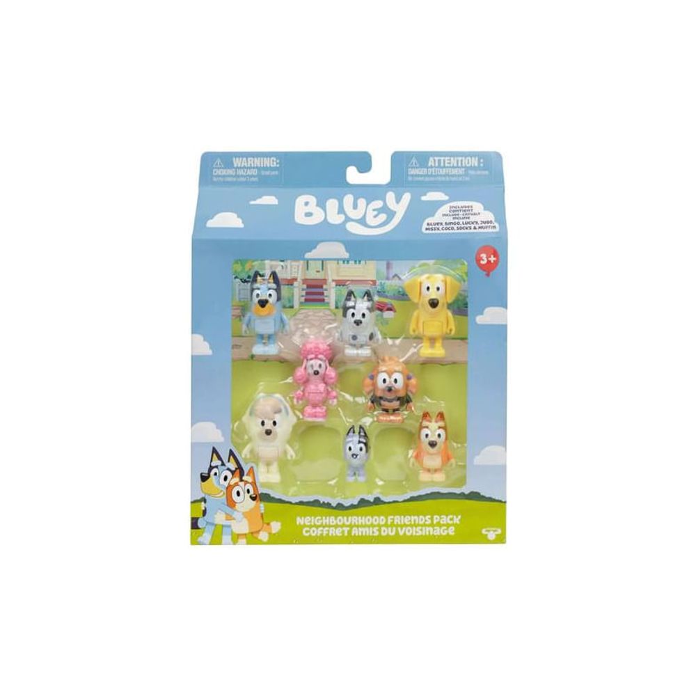 Muñecos X8 Bluey Neightborhood Friends Pack 17676