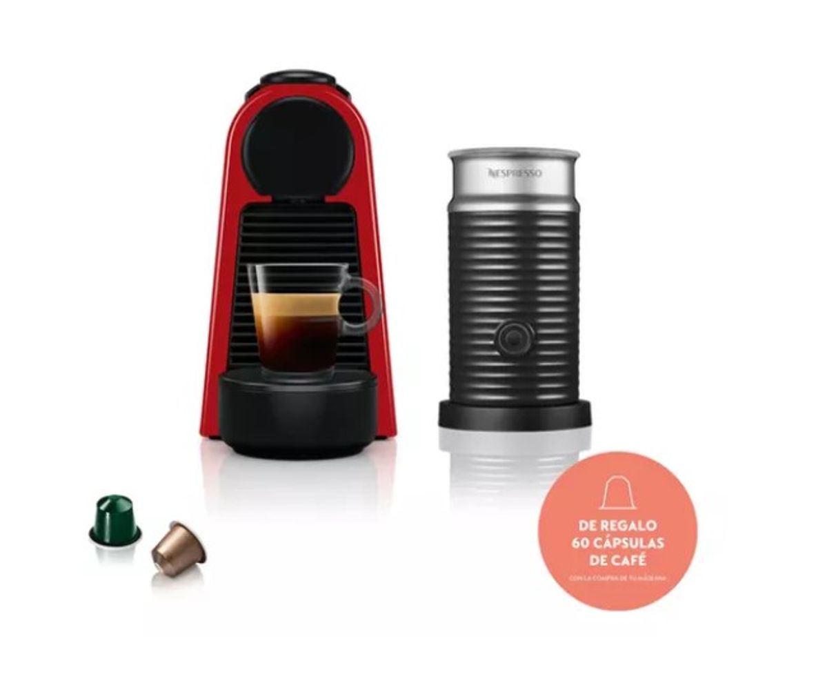 Cafetera Nespresso Essenza Mini D 19b + Espumador Aeroccino