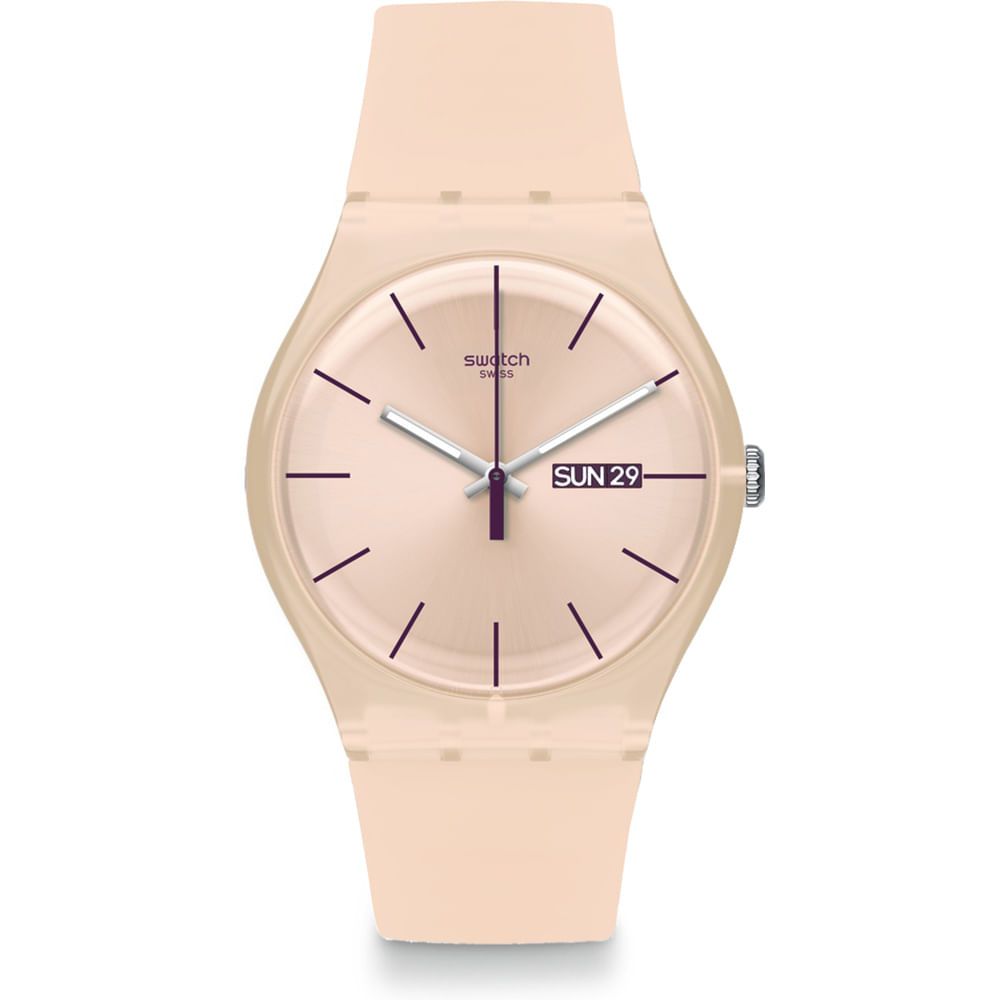 Reloj Swatch Rose Rebel SUOT700 3 Atm Original Silicona