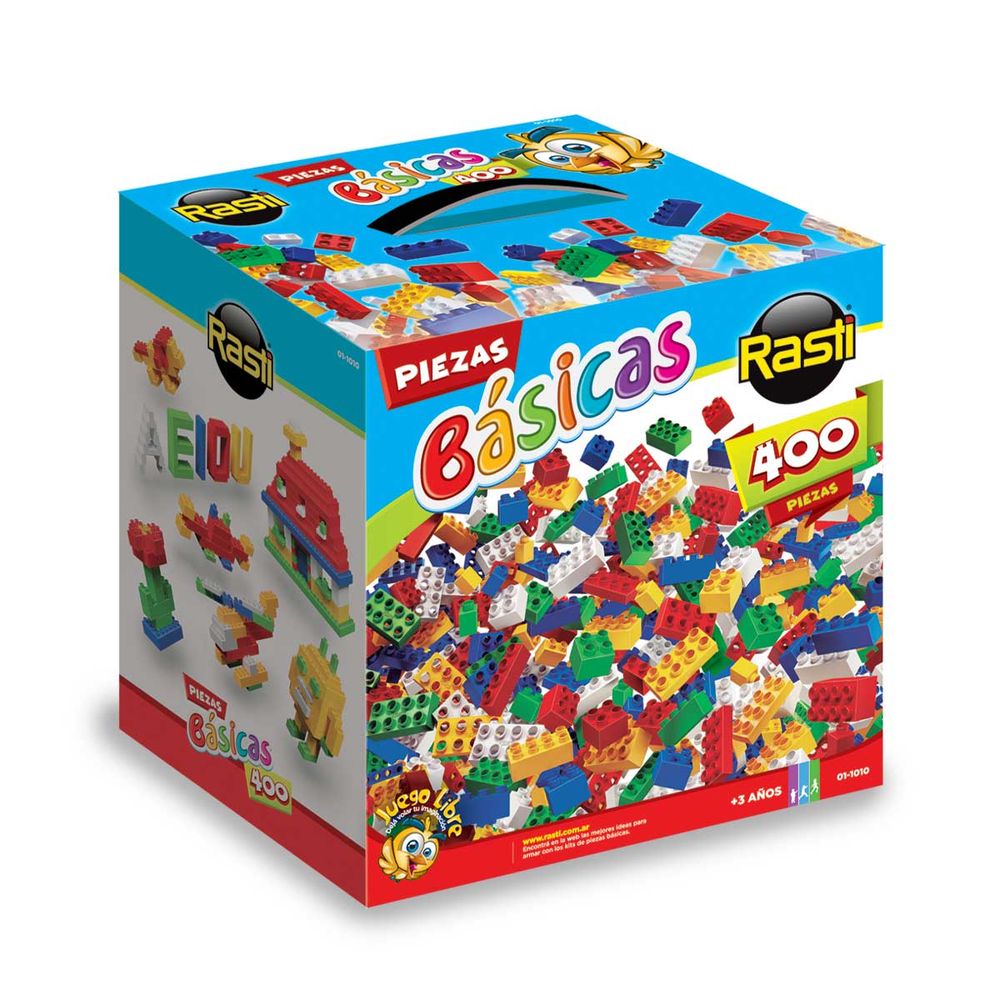 Juego de Bloques Rasti Kit 400 Piezas Básicas