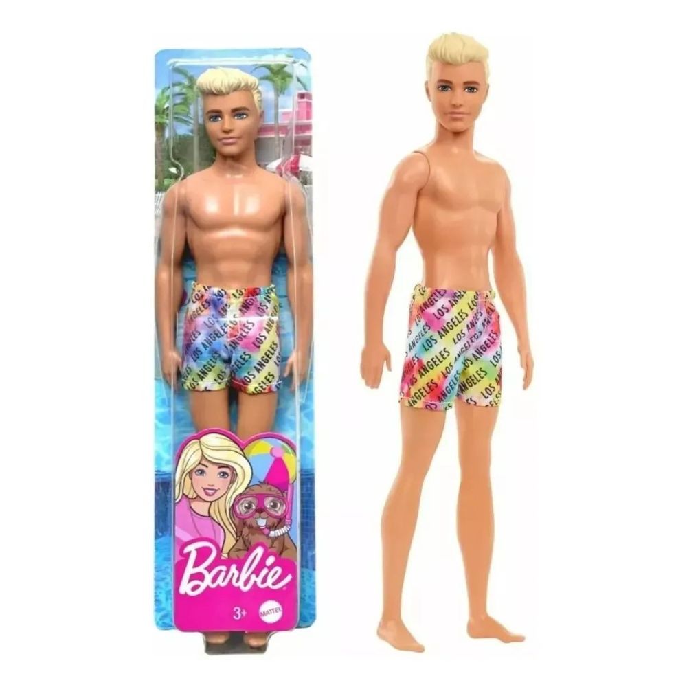 Muñeca Barbie Beach Ken Doll Ast Ghh38 Mattel