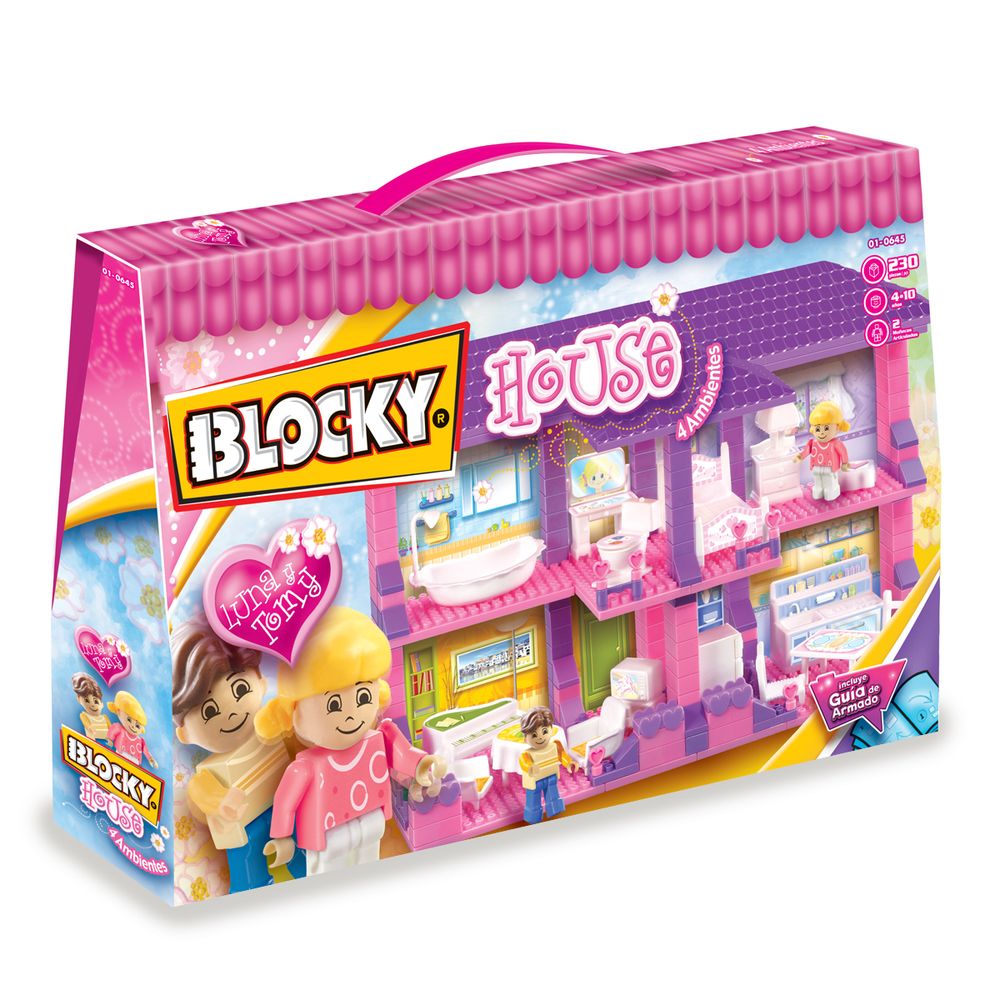 Juego de Bloques Blocky House 4 Ambientes