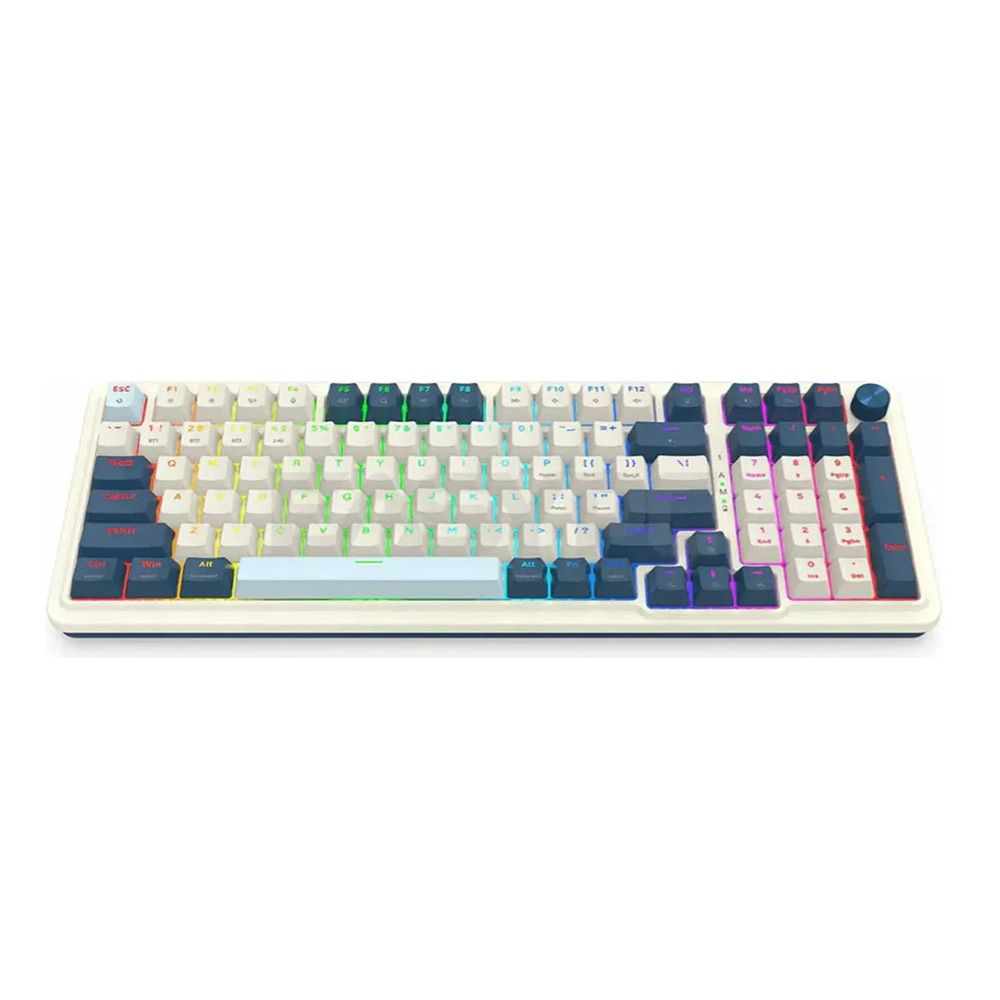 Teclado Redragon Color blanco Eisa K686-rgb-pro Wireless Eng White/blue ...