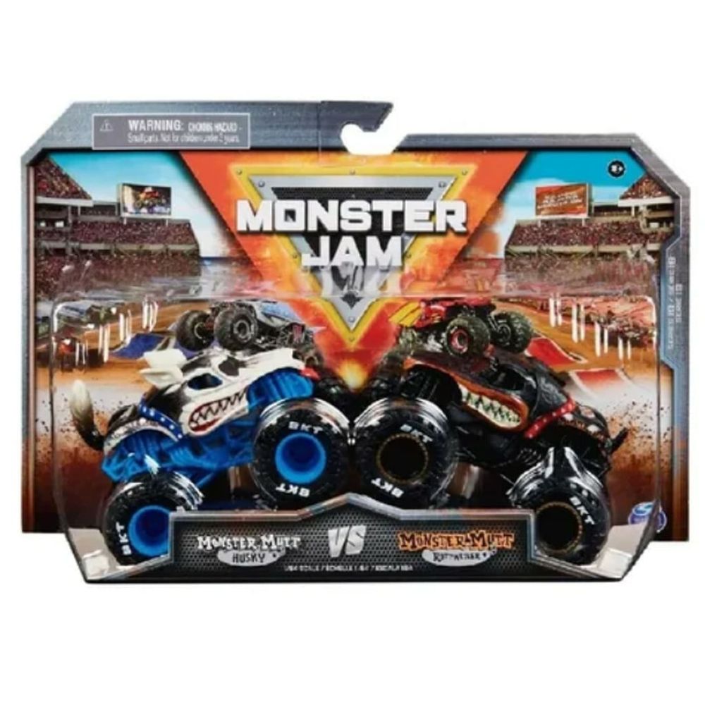 Monster Jam Vehículo X2 Escala 1:64 - 58702 Husky vs Rottweiler