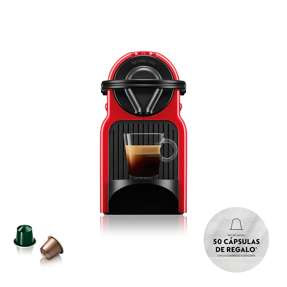 Cafetera Nespresso Inissia Red