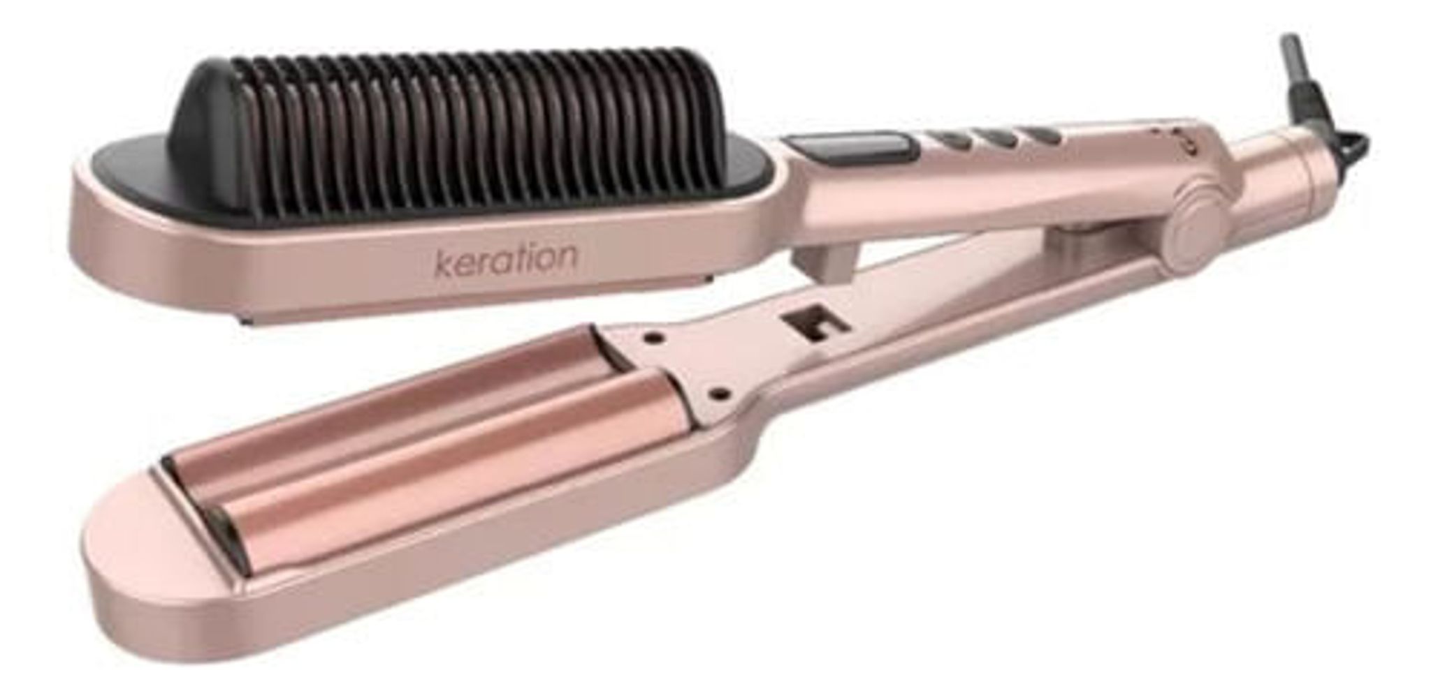 Rizador De Pelo Gama Waver&brush 2 En 1 Digital 16mm