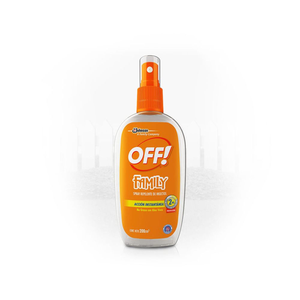 Repelente de Mosquitos OFF! FAMILY 2hs Spray 200ml
