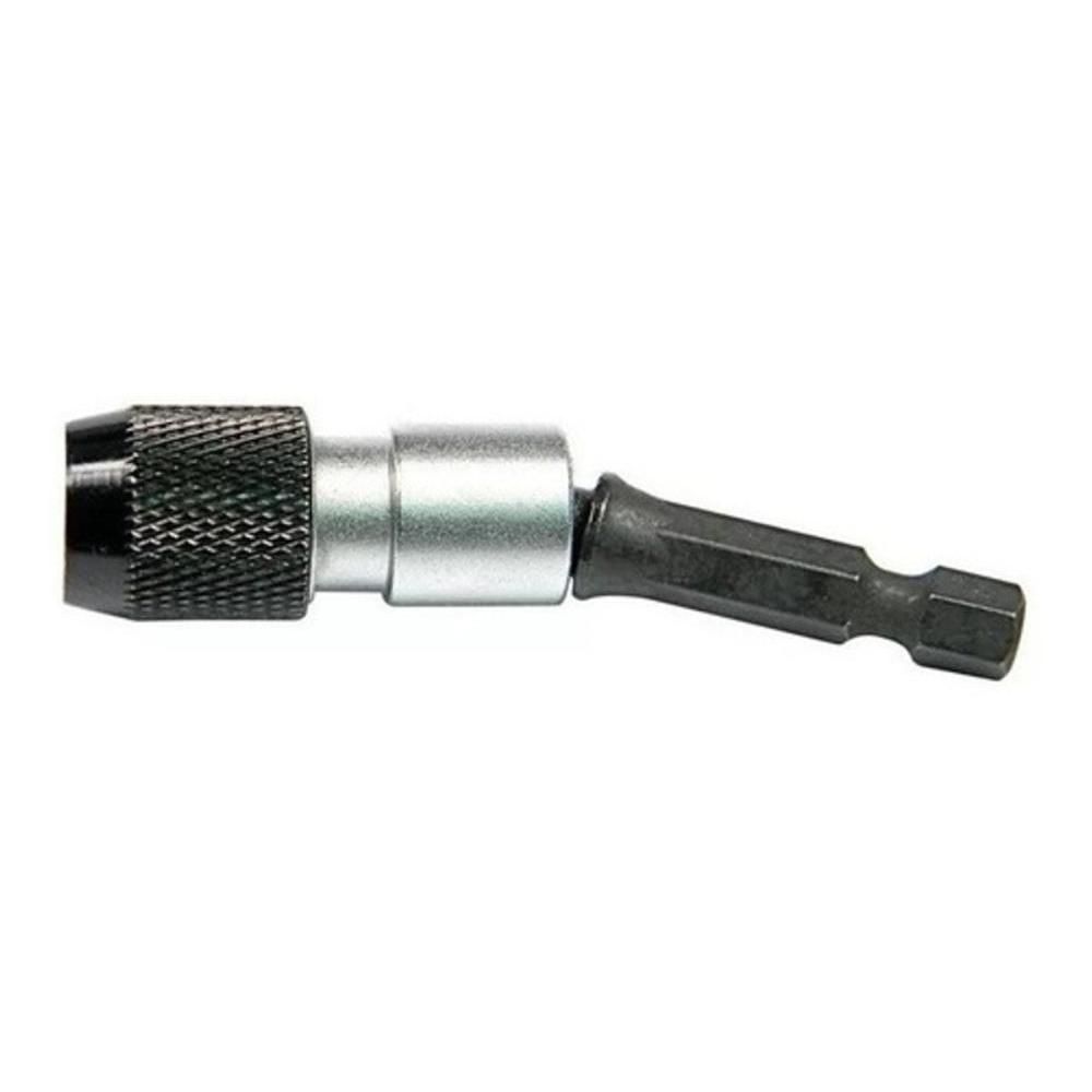 Porta Punta Magnetico Hexagonal 1/4 Puntas Cardanico Cromo