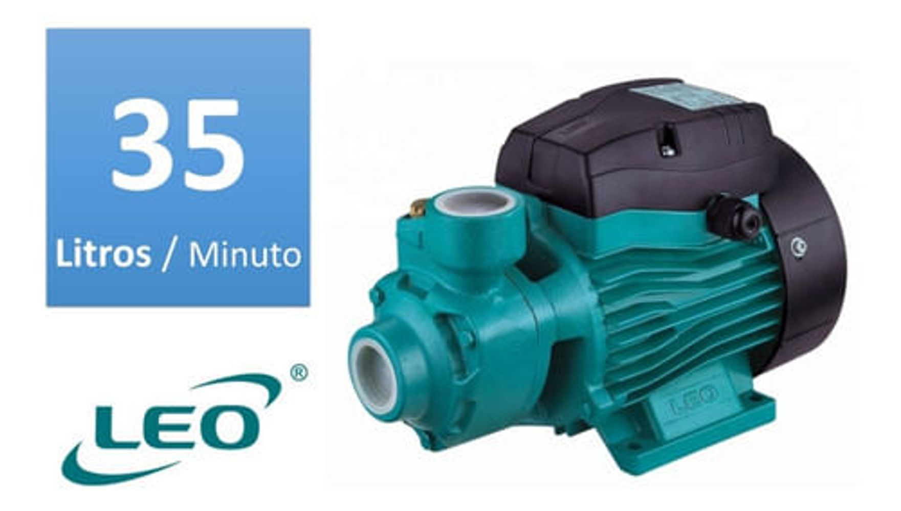 Bomba Periferica 1/2hp 370w Agua Leo Apm37 Turbina Bronce 35 Litros/Min