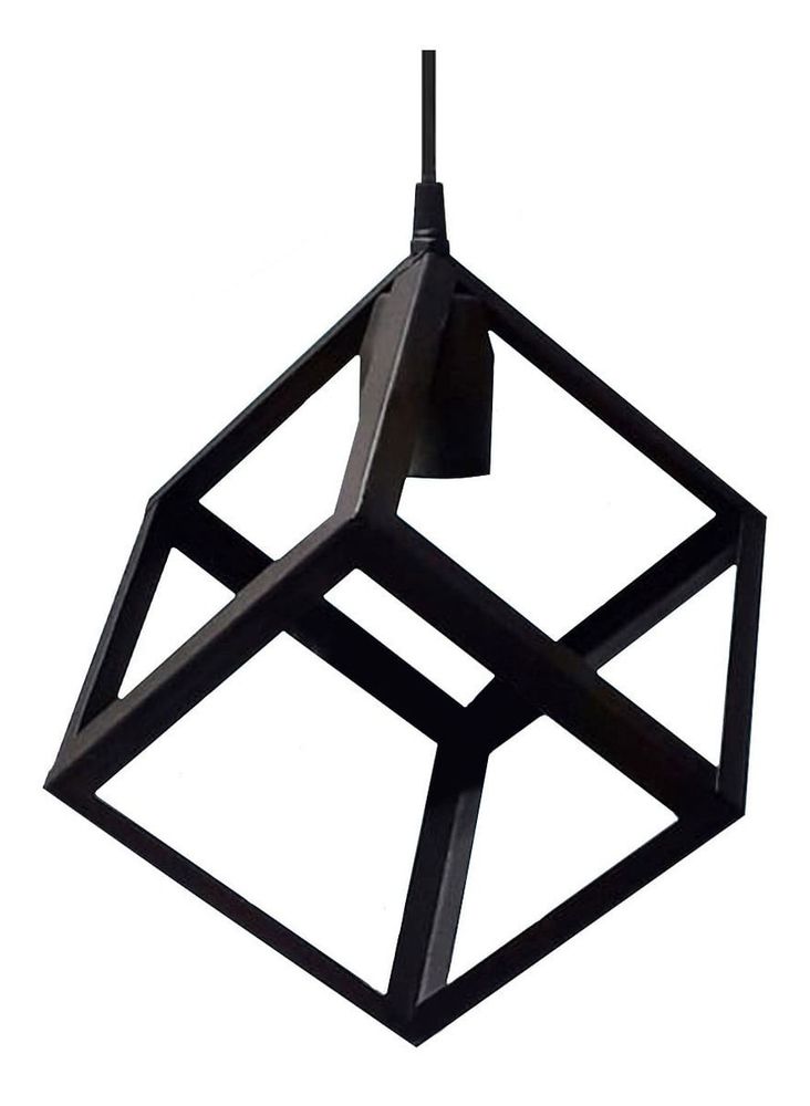 Lampara Colgante Negra Industrial 1 Luz E27 Ferrolux C-1007