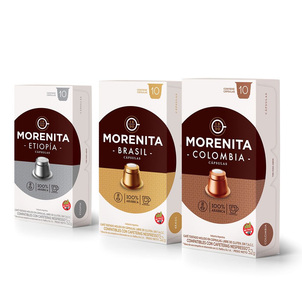 Combo 30 cápsulas café La Morenita - Compatibles con Nespresso